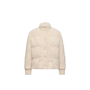 Moncler Melgven Wool Blend Short Down Jacket