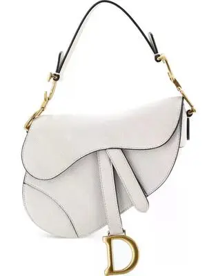 Dior Saddle Mini Shoulder Bag - White