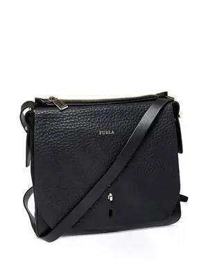 Furla Leather And Suede Messenger Bag