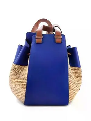 Loewe Hammock Raffia Medium Hobo Bag