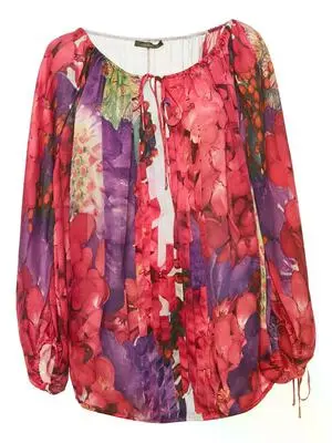 Roberto Cavalli Round Neck Blouses