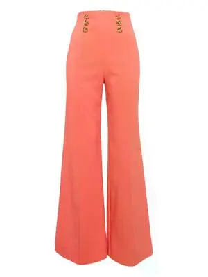 Elisabetta Franchi Flared Button Trousers