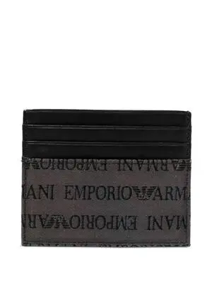 Emporio Armani Logo-print Cardholder - Grey