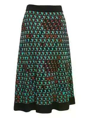 Missoni Geometric-pattern Knit A-line Skirt