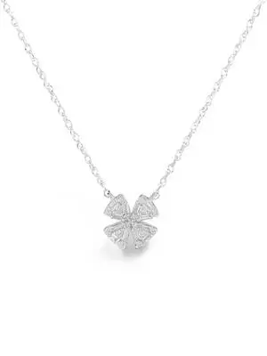 LB EXCLUSIVE 14k White Gold Diamond Pendant Necklace