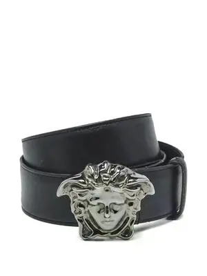 Versace Silver Tone Belts For Men
