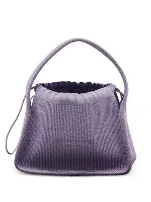ALEXANDER WANG Ribbed-knit Drawstring Bag
