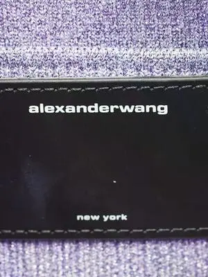 ALEXANDER WANG Ribbed-knit Drawstring Bag