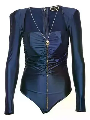 Satin Long Sleeve Bodysuits