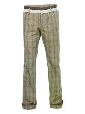 Men's Brown Plaid Pants