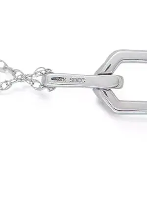 LB EXCLUSIVE 14k White Gold Diamond Pendant Necklace