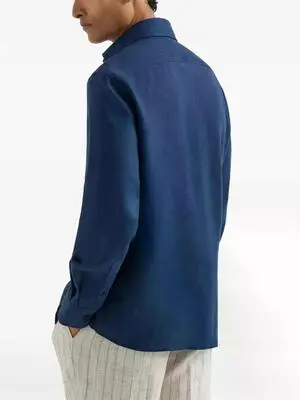 Brunello Cucinelli Linen Shirt - Blue
