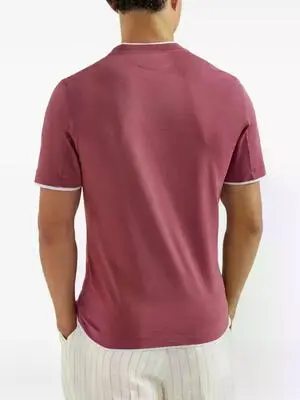 Brunello Cucinelli Cotton Jersey Crew-neck T-shirt With Faux-layering