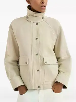 Brunello Cucinelli Button-up Jacket - Neutrals