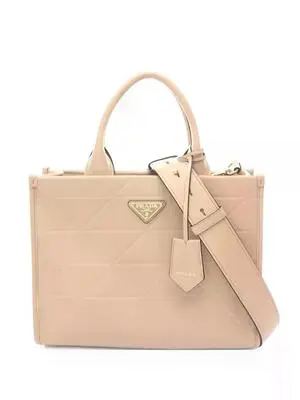 Prada 2010s Symbole-debossed Tote Bag
