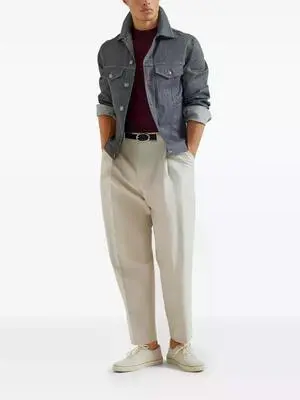 Brunello Cucinelli Mock-neck Knit T-shirt