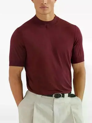 Brunello Cucinelli Mock-neck Knit T-shirt