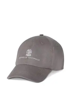 Brunello Cucinelli Garment-dyed Baseball Cap - Grey