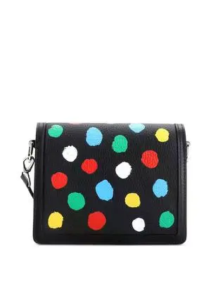 LOUIS VUITTON Dauphine Yayoi Kusama Painted Dots Taurillon Leather Mini Shoulder Bag - Multicolour