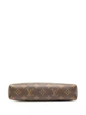 LOUIS VUITTON 2016 Monogram Pallas Clutch Satchel - Black