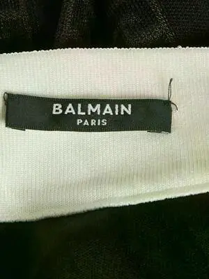 Balmain Monogram Pleated Skirt