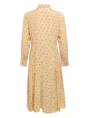 Max Mara Pleated Printed Dress