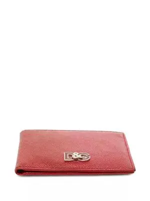 Dolce & Gabbana Dg-plaque Leather Wallet