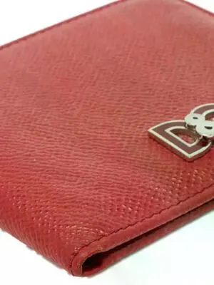 Dolce & Gabbana Dg-plaque Leather Wallet