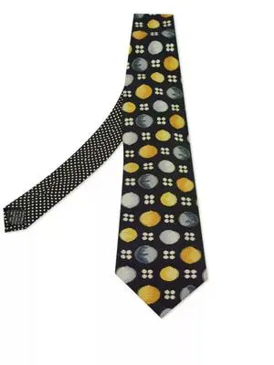 Versace Circle-pattern Necktie