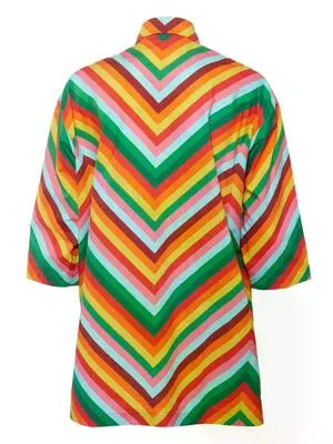 Valentino Garavani Chevron-pattern Mini Dress
