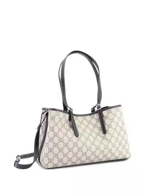 Gucci Emblem Gg Coated Canvas Small Tote Bag