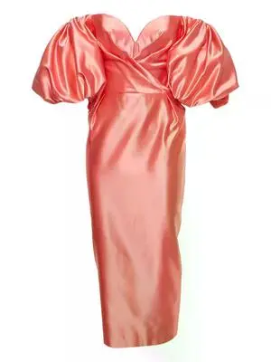 RASARIO Satin Midi Dress