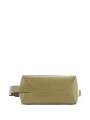 Loewe Puzzle Fold Leather Wash Bag - Green