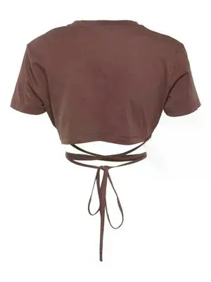 Jacquemus Tie-front Crop T-shirt