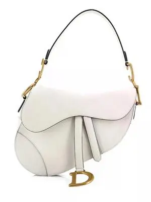 Dior Saddle Shoulder Bag Leather Medium - White