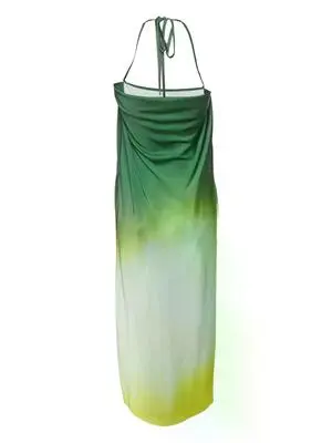 Rag & Bone Ombre Satin Halterneck Dress