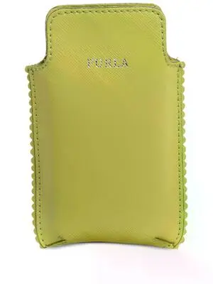 Furla Scalloped-edge Phone Case - Green
