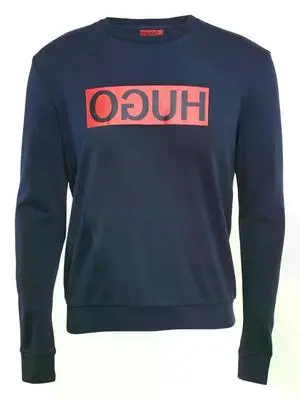 Hugo Logo-print Crew-neck Sweatshirt