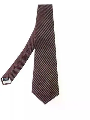 BOSS Striped Silk Neck Tie - Red