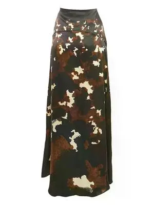 Roberto Cavalli Satin Maxi Skirt