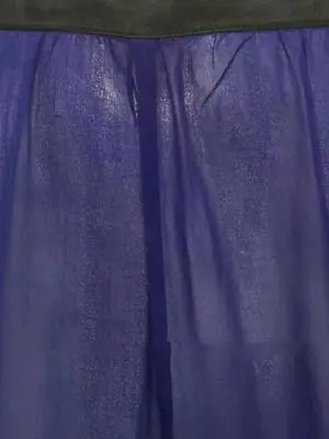 Dries Van Noten Silk Wide-leg Trousers - Blue