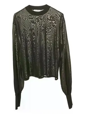 Alaïa Long-sleeve Sheer Top