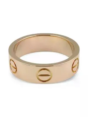 CARTIER 2010s 18k Rose Gold Love Ring - Pink