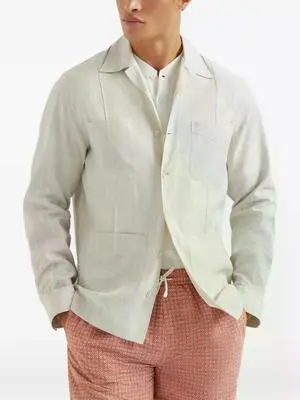 Brunello Cucinelli Jacquard Chest-pocket Shirt