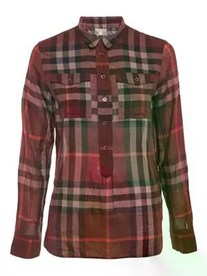 Burberry Check Half-placket Shirt