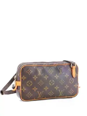 LOUIS VUITTON Pochette Marly Bandouliere Monogram Crossbody Bag - Brown