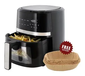 MEGACHEF 4 Quart Electric Air Fryer With Window - One-color