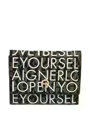 AIGNER 2000s Logo-print Wallet - Black