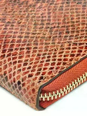 Michael Kors 2000s Snakeskin-embossed Zip Wallet