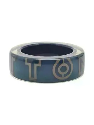 LOUIS VUITTON 2000s Resin Logo Bangle - Blue